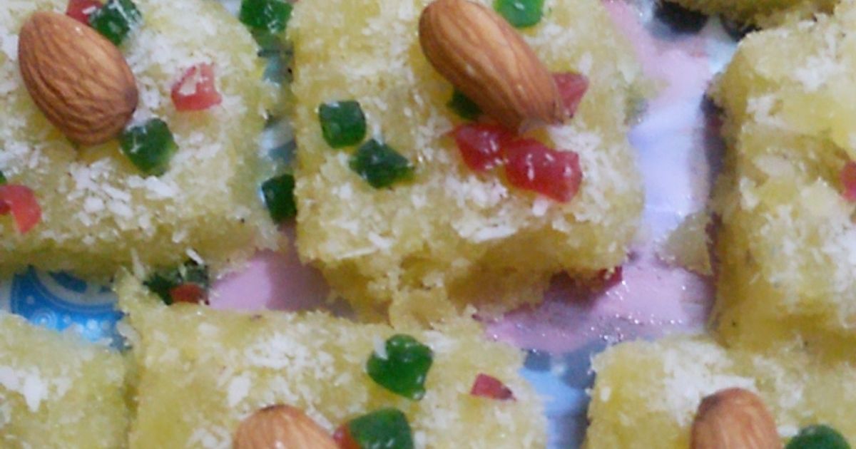 सीताफल (काशीफल) की बर्फी (Sitafal (Kashifal) Ki Barfi Recipe In Hindi ...