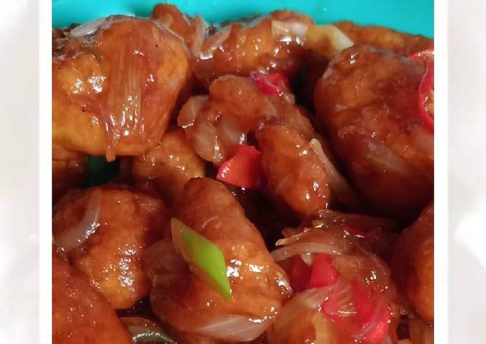 Resep Ayam goreng tepung saus pedas manis oleh Sry Rachmah - Cookpad