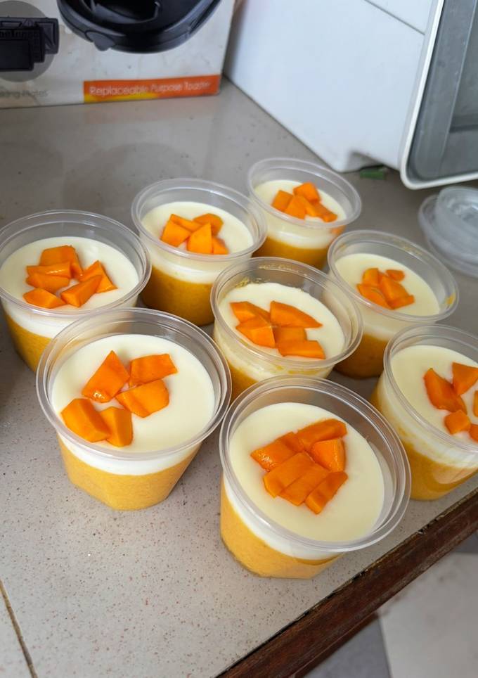 Resep Pudding Mangga Vla Keju oleh Puteri - Cookpad