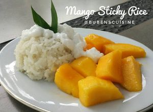 Resep manggo stiky rice rumahan enak dan mudah - Cookpad