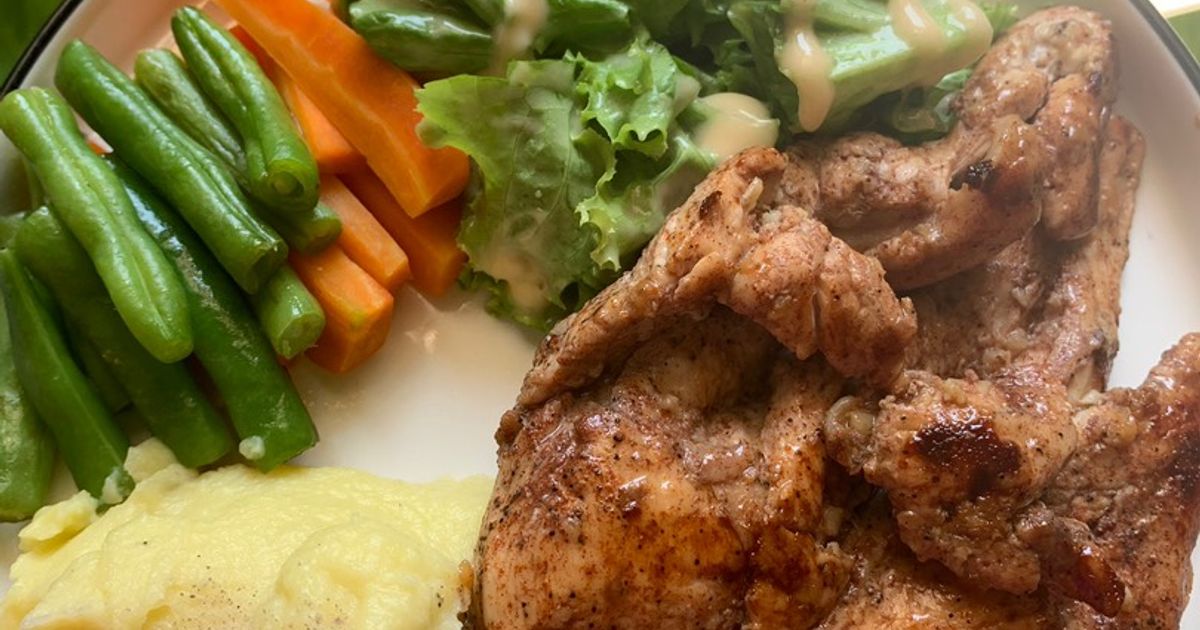 Resep mash potato grill chicken rumahan enak dan mudah - Cookpad