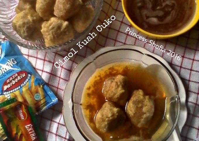 Resep Cimol Kuah Cuko oleh UMMI اَمِيْنَةْ_ عَلْوِيْ 🌺 - Cookpad