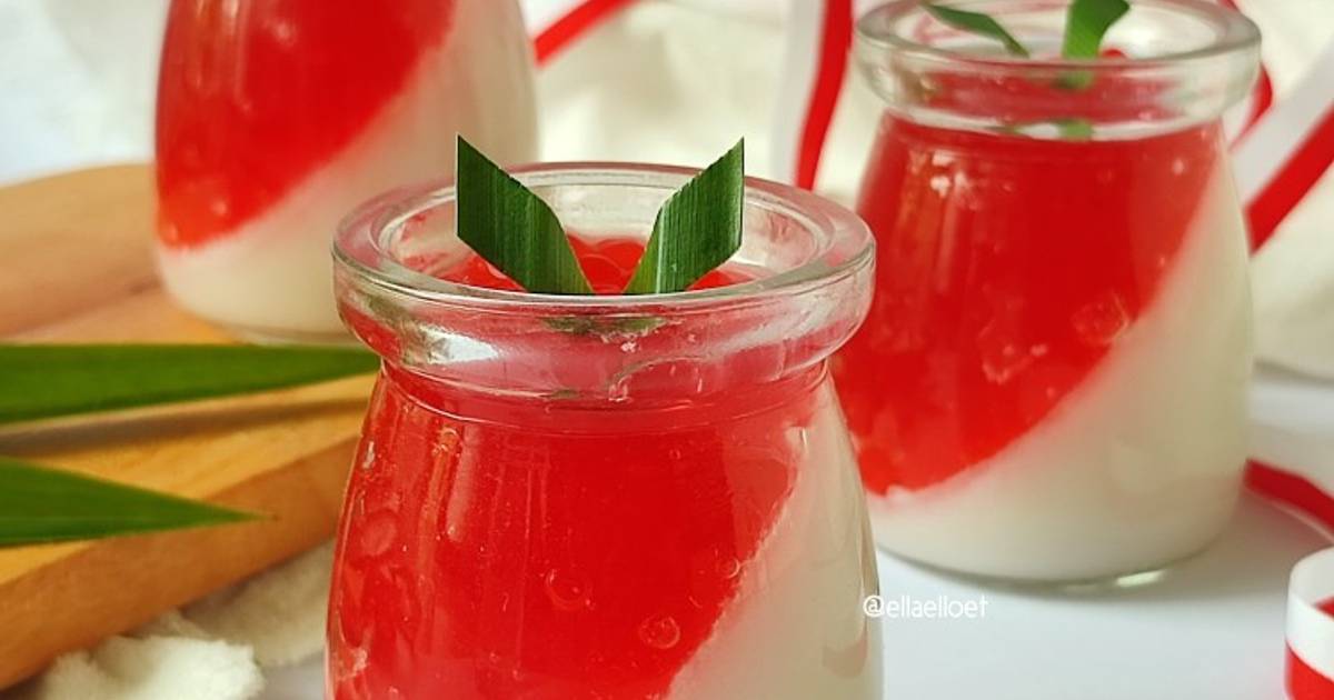 Resep Sago Puding Merah Putih oleh Ellaelloet - Cookpad
