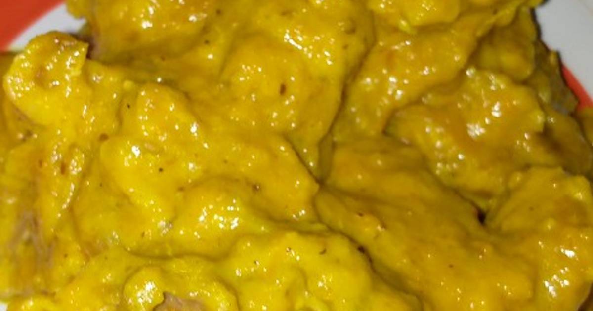 Resep Ayam bumbu kepyok kuning santan oleh Zahraayu - Cookpad