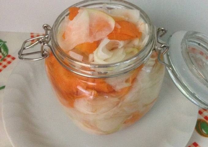Encurtido de Nabo y Zanahoria (Agridulce) Receta de yenit julia tajiri ...