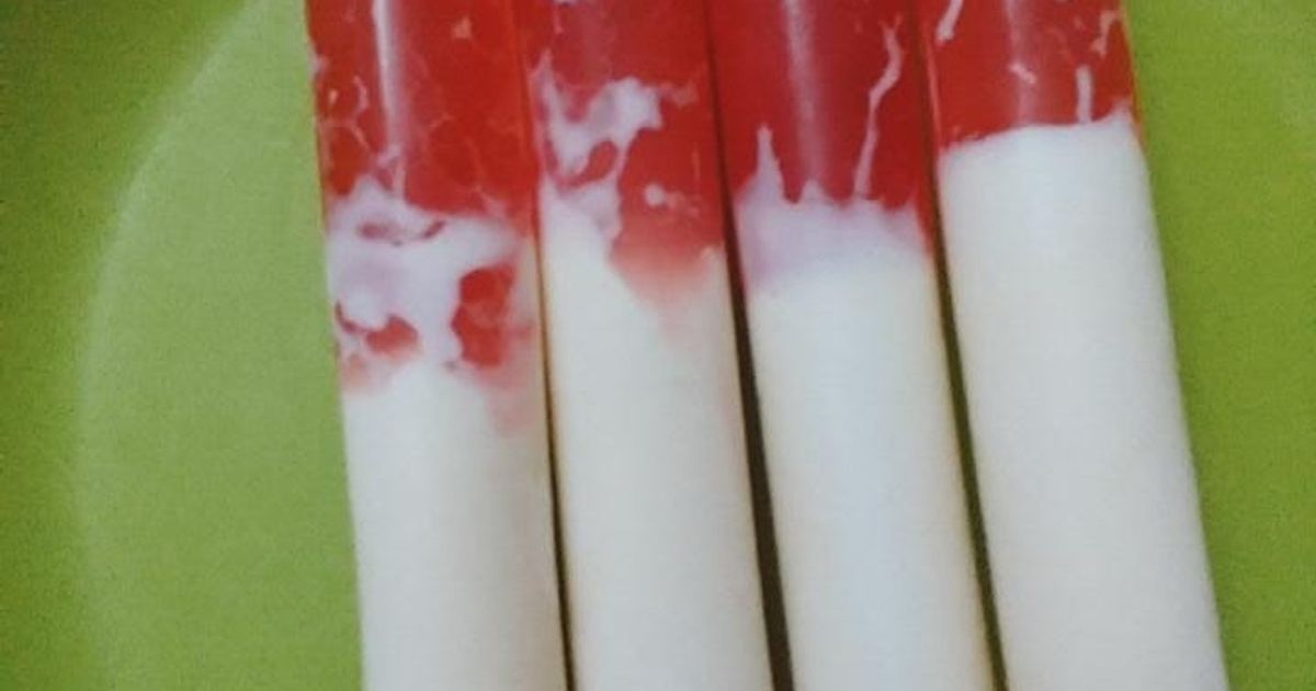 Resep Ice Cream Jelly Merah Putih oleh Raihanah Rufaidah Mariyah - Cookpad