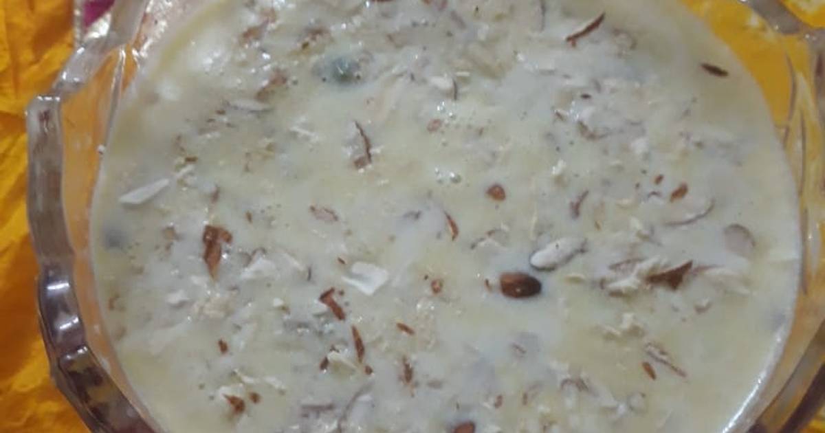 चावल की खीर रेसिपी बनाने की विधि in Hindi by Rupa Tiwari - Cookpad