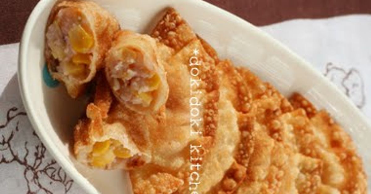 Crispy Fish Sausage And Corn Gyoza Recipe By Cookpad.Japan