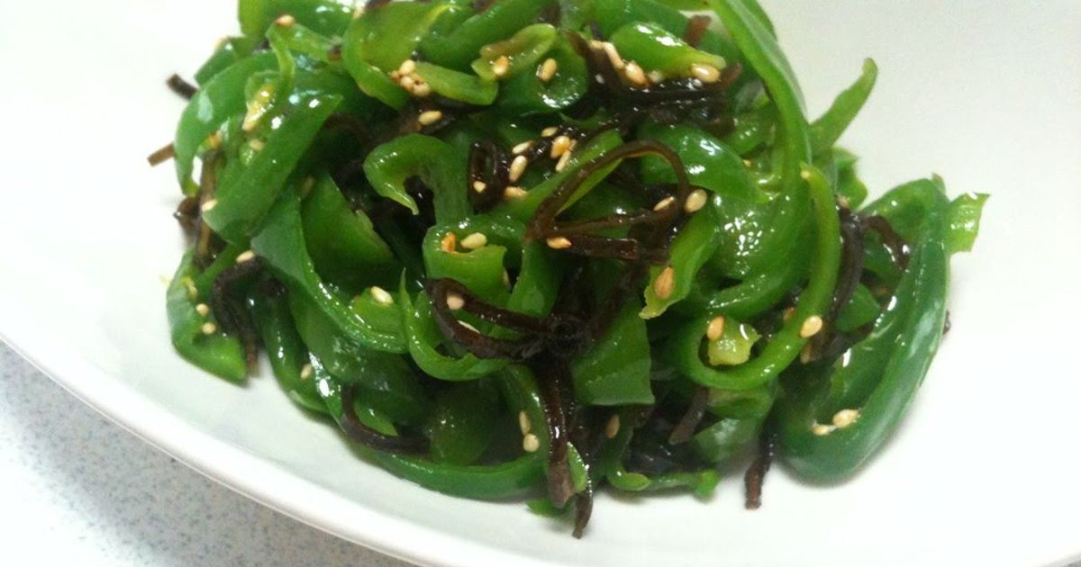 Shio Kombu And Green Bell Pepper Recipe By Cookpad.Japan