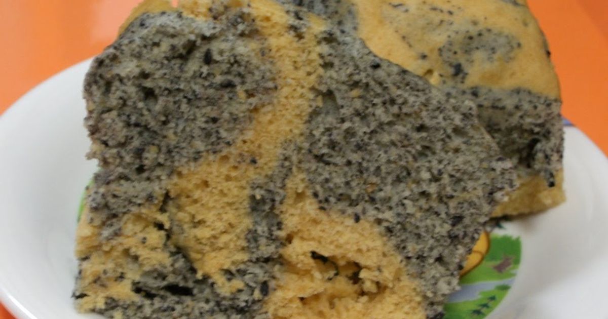 Sesame And Kinako Marbled Japanese Flavored Steamed Bread Made In A ...