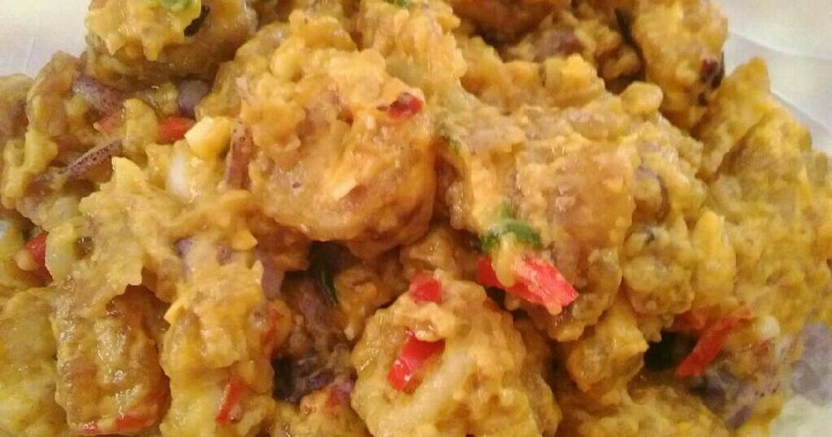 Resep Cumi saos telur asin oleh Aida Hastuti - Cookpad