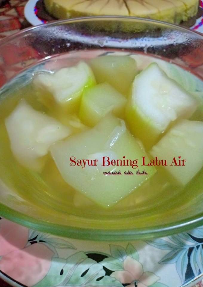 Resep Sayur Bening Labu Air ala Didi oleh Deeyan Sweety Lasmana - Cookpad