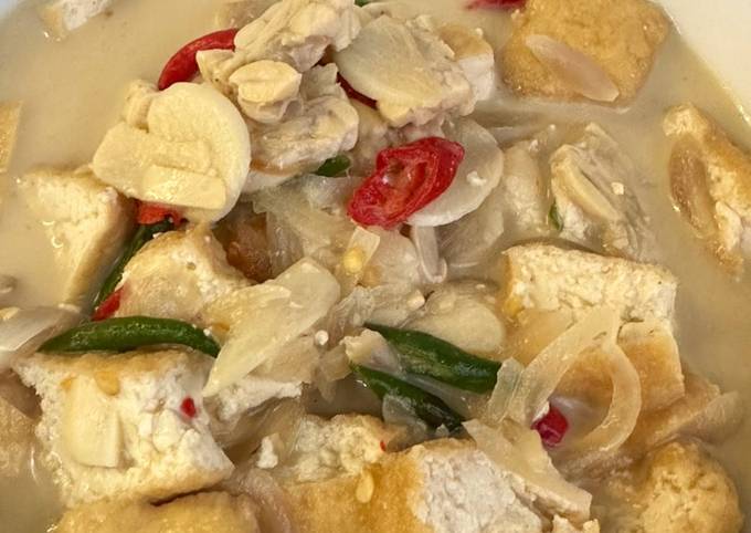 Resep Sayur santan tempe tahu oleh Lidia melia - Cookpad