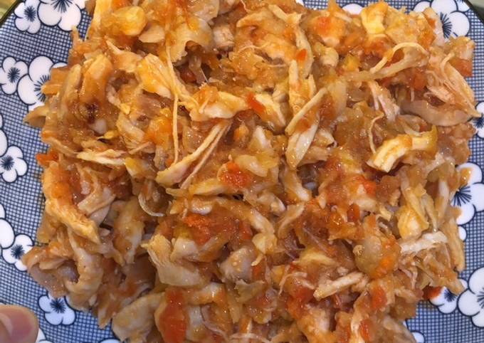 Resep Ayam Suwir Rabe Rica oleh Steffi - Cookpad