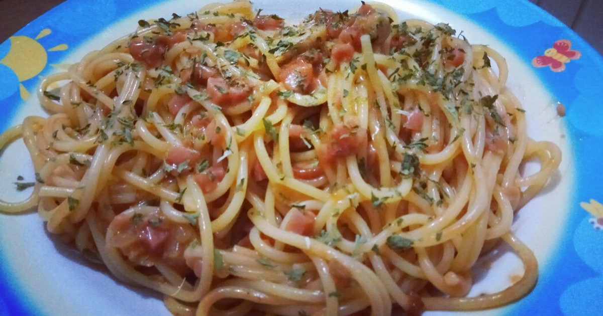 Resep Spaghetti Saos Barbeque oleh Tristy Pram - Cookpad