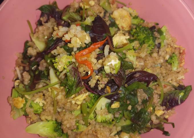 Resep Nasi tiwul goreng udang sayuran oleh Elsa 무무 - Cookpad