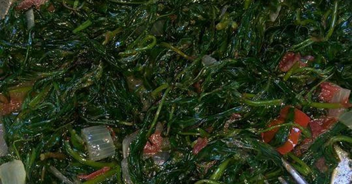 Cooked Managu Recipe by Jackline Anyango - Cookpad