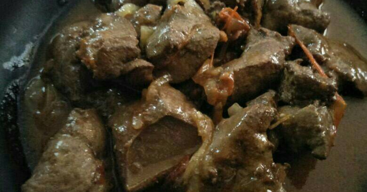 Stewed Liver Recipe by Carol-W - Cookpad
