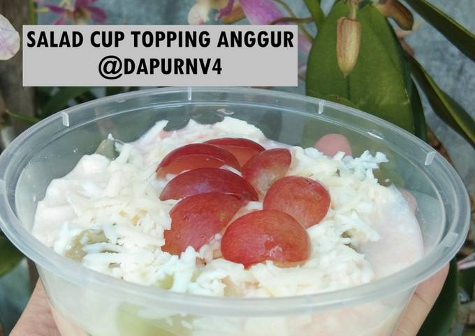 Resep Salad Cup Topping Anggur oleh Nova Risky Anriani - Cookpad