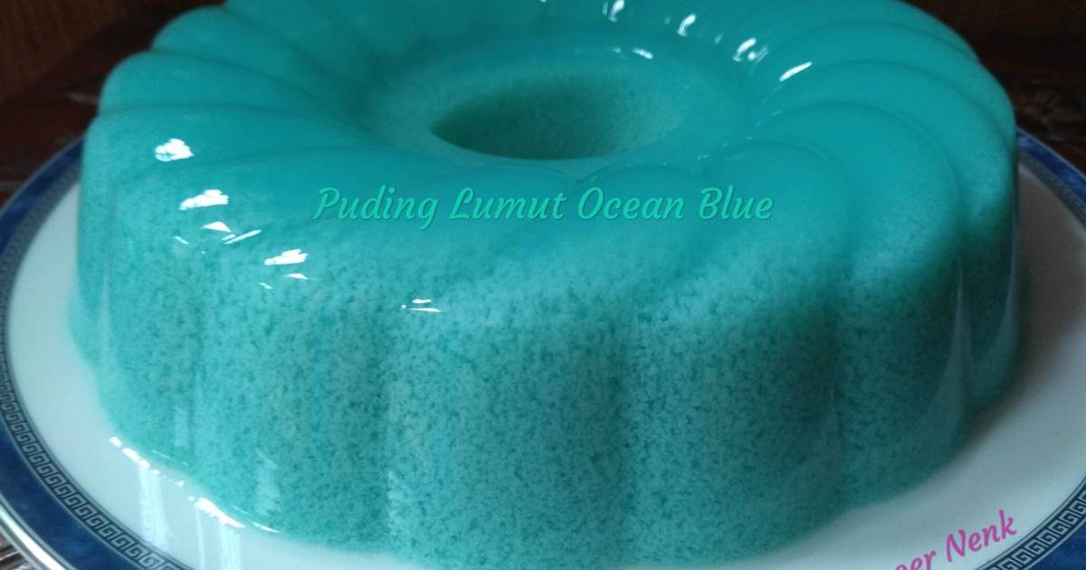 Resep Puding Lumut Ocean Blue oleh 🌹Dapoer Nenk 🌹 - Cookpad