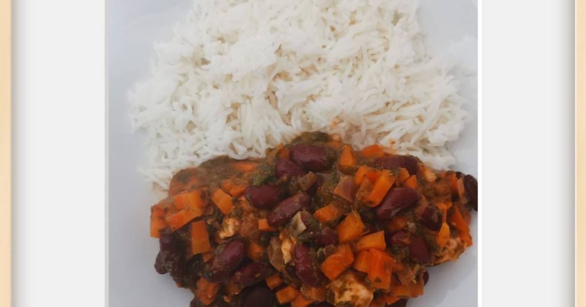 Chili de poulet au haricot rouge accompagné de riz de Cerise Marmelade ...