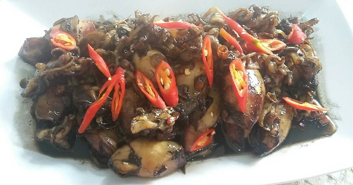 Resep Cumi hitam manis oleh putriaprilliafiz - Cookpad