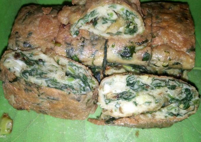Resep Dadar gulung Bayam ala kadarnya oleh Reni Dwi H - Cookpad