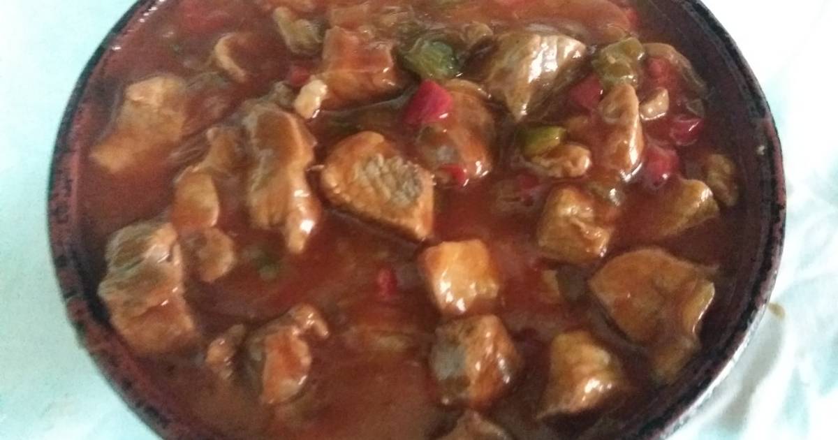 Magra con tomate Receta de Luis Alberto Ojosnegros Gonzalez- Cookpad