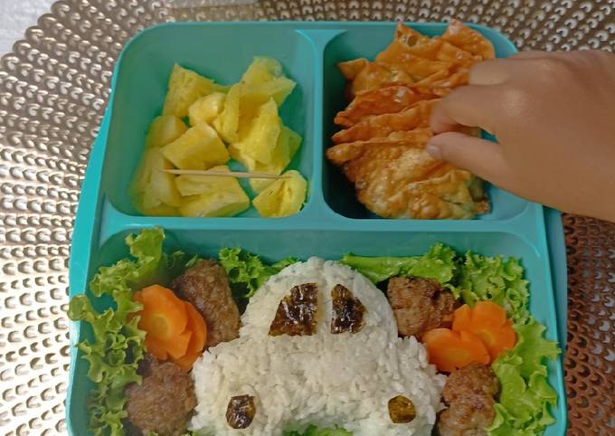 Resep Bekal sekolah Bento Simple #128 oleh DiYos Nie - Cookpad
