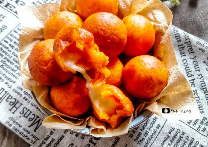 Resep Bola Ubi Isi Keju Lumer (Gluten -Free) oleh memey - Cookpad