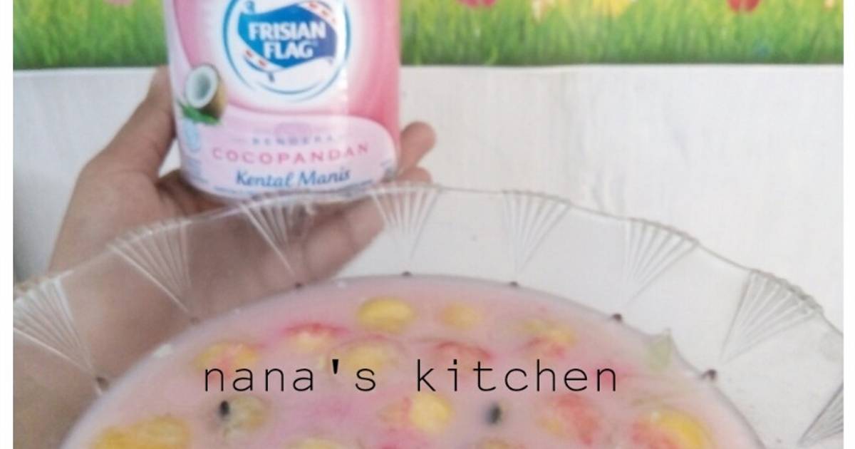 123 resep es buah sirup marjan coco pandan enak dan mudah - Cookpad
