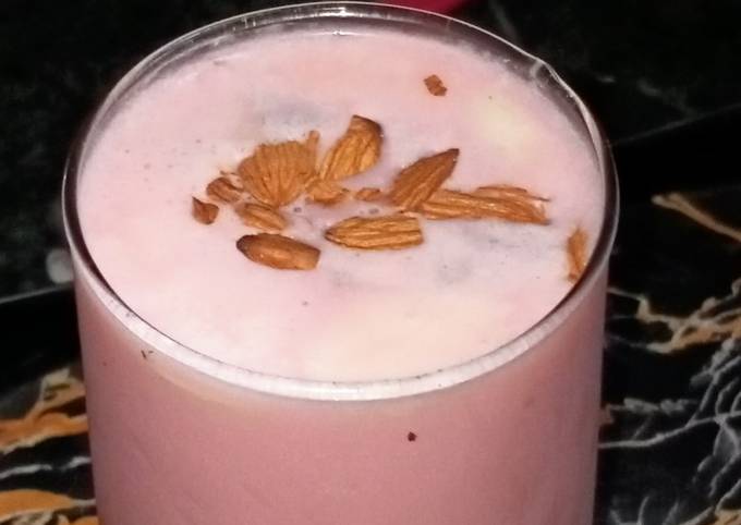 Rose milk shake Recipe by Nayan - Cookpad