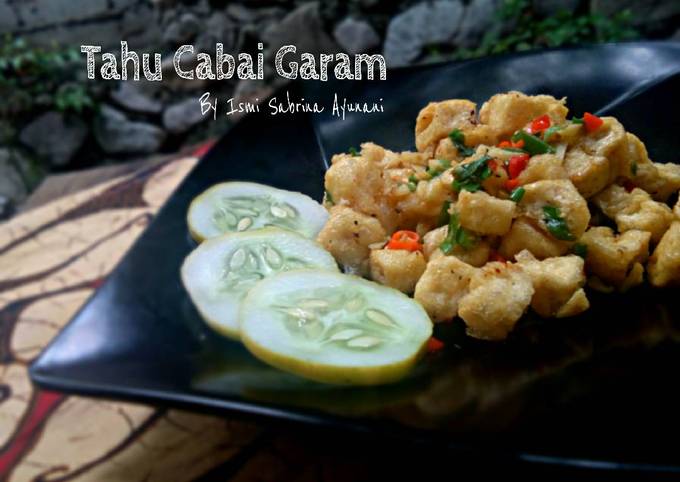 Resep Tahu Cabai Garam oleh Ismi Sabrina Ayunani - Cookpad
