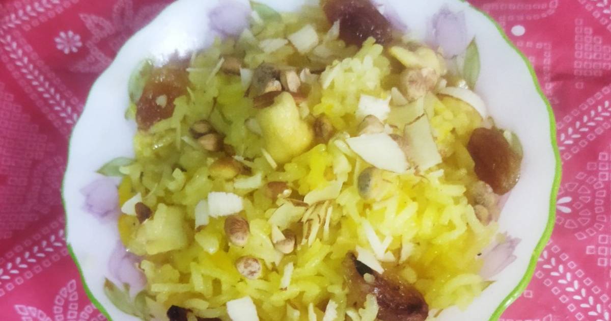 Saffron Rice (Kesar Bhat) Recipe by Nutan Shah - Cookpad