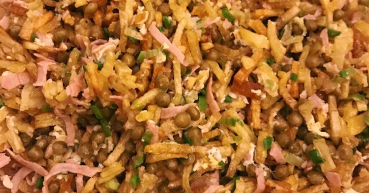 Revuelto de gramajo con arvejas - 17 recetas caseras- Cookpad