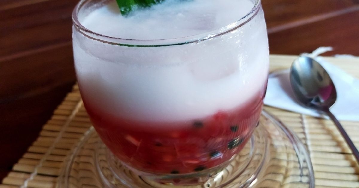 5 resep es merah putih mutiara santan enak dan mudah - Cookpad
