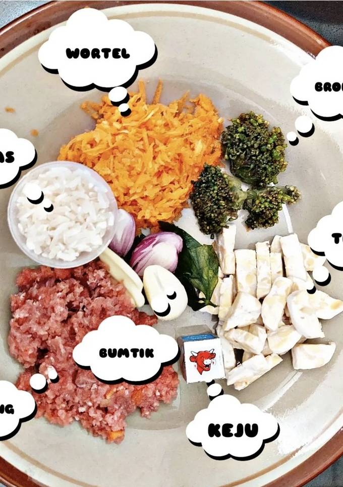 Resep MPASI 6+ : BUBUR DAGING SAPI - BROKOLI (3 porsi) oleh Ibu Alea ...