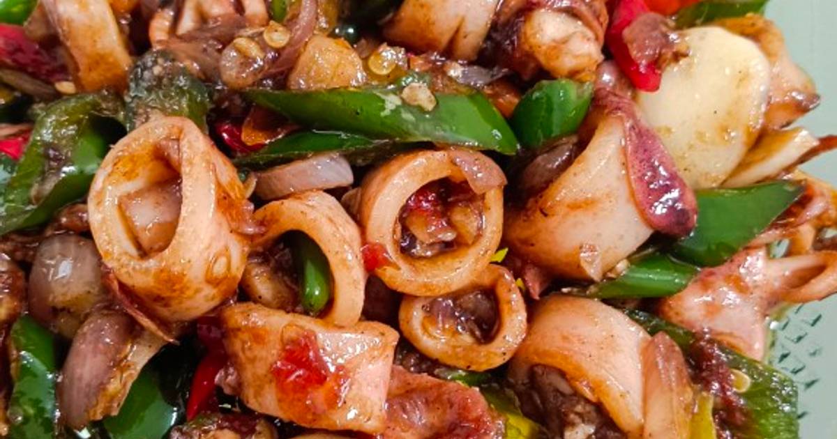 Resep Oseng oseng cumi asin cabe ijo oleh Pembayun Puji Astuti - Cookpad