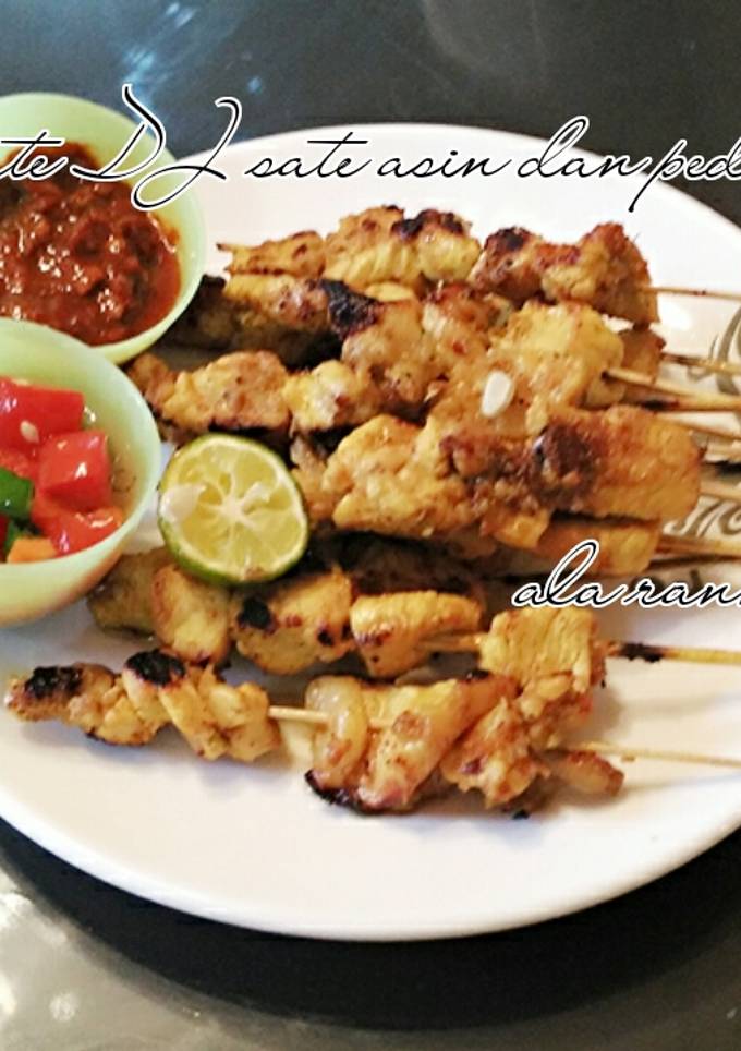 Resep Sate DJ sate ayam asin dan pedas oleh Ranny tanudibrata - Cookpad