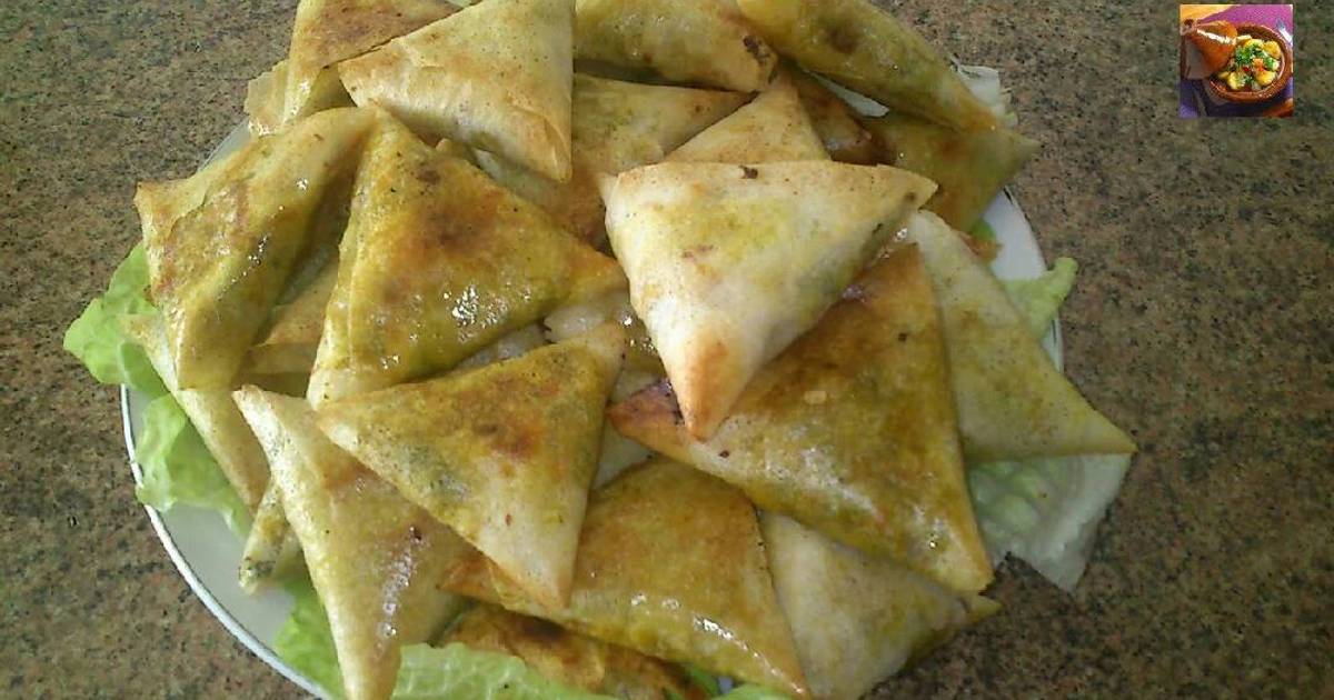 Briwat de pollo y verduras comida de Marruecos Receta de Comida de ...