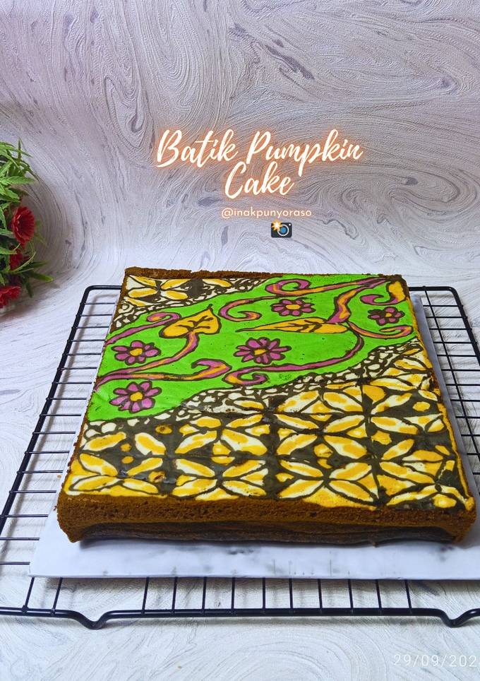 Resep Batik Pumpkin Cake oleh Oktaviani (Bund@ Keyl@) - Cookpad