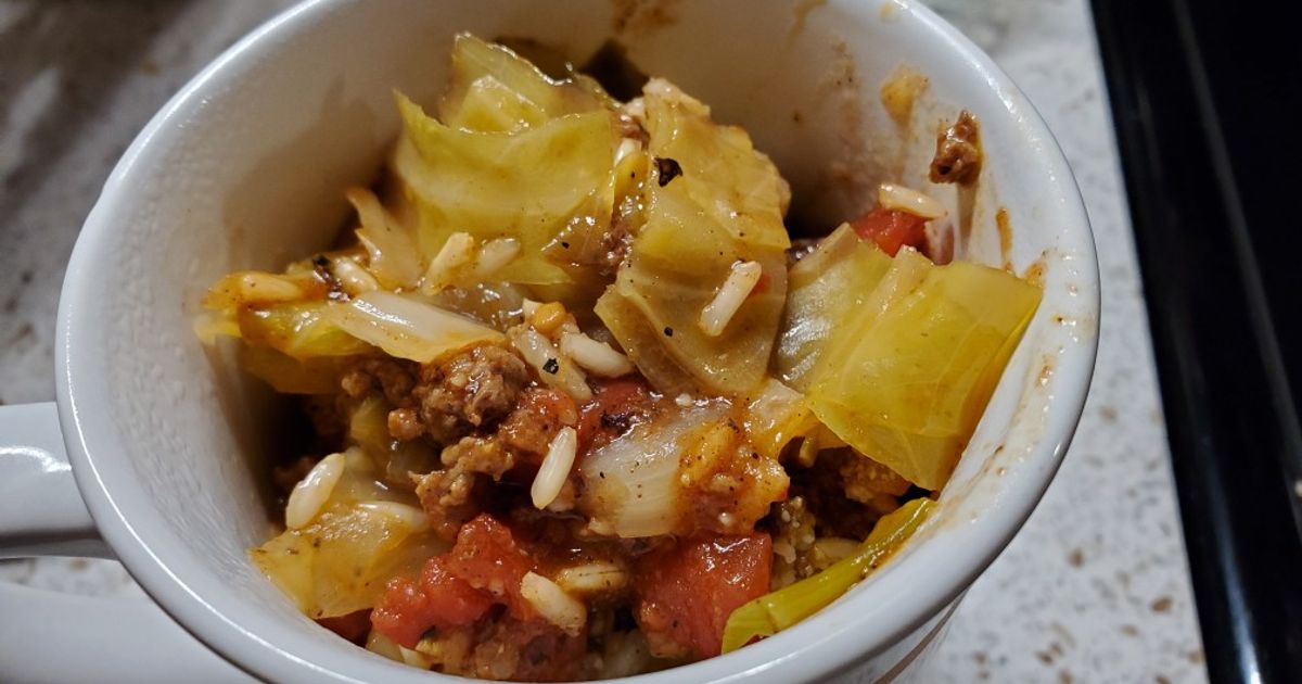 Layered Cabbage Roll Casserole Recipe By Lauren
