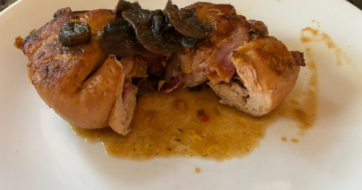 Gordon Blue En Salsa De Champiñones A La Barbecue ️ Receta de Eddy ...