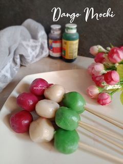 Resep Dango Mochi Warna Warni🍡🌸 oleh Ge Adhian - Cookpad