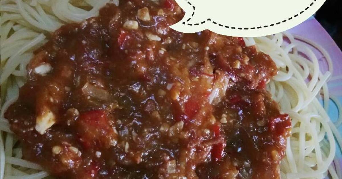 Resep Spaghetti Saos Homemade oleh Eldianni - Cookpad