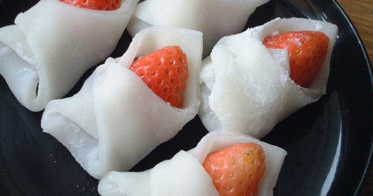 Wrapped Ichigo Daifuku (Strawberry Dumplings) For Girls' Day Festival ...
