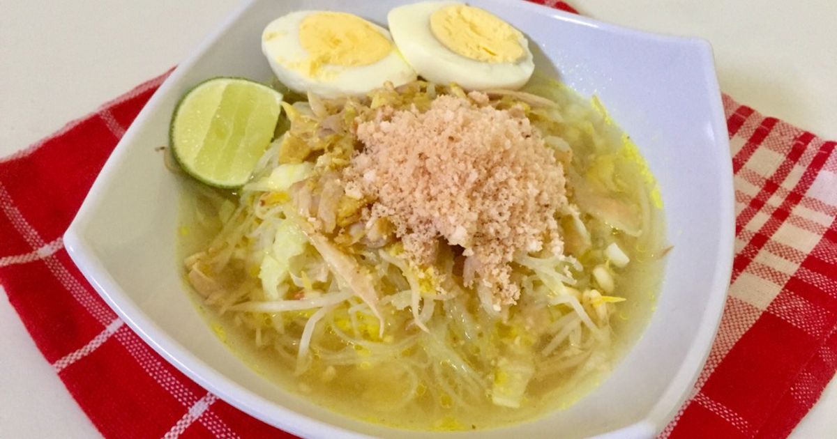 Resep Soto Ayam Lamongan Asli (Kuah Butek) oleh Sofi Ariani - Cookpad