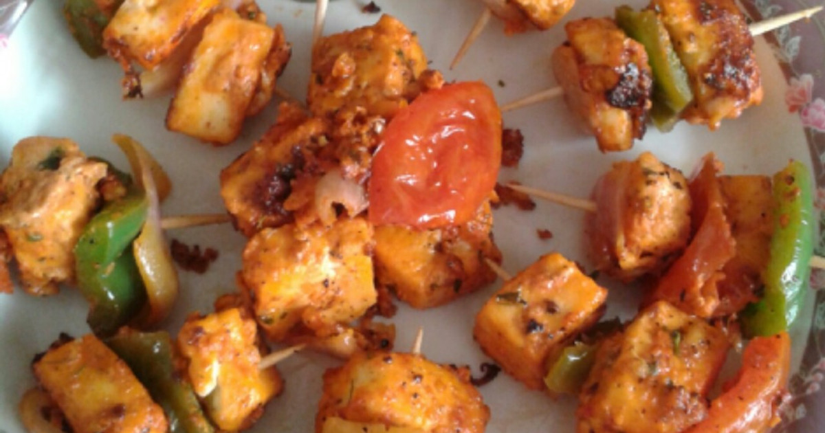 Tawa Paneer Tikka Recipe by Avni Arora - Cookpad