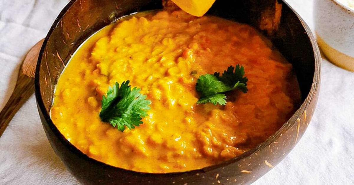 La meilleure recette de curry vegan lentilles rouges de Cuisine et ...