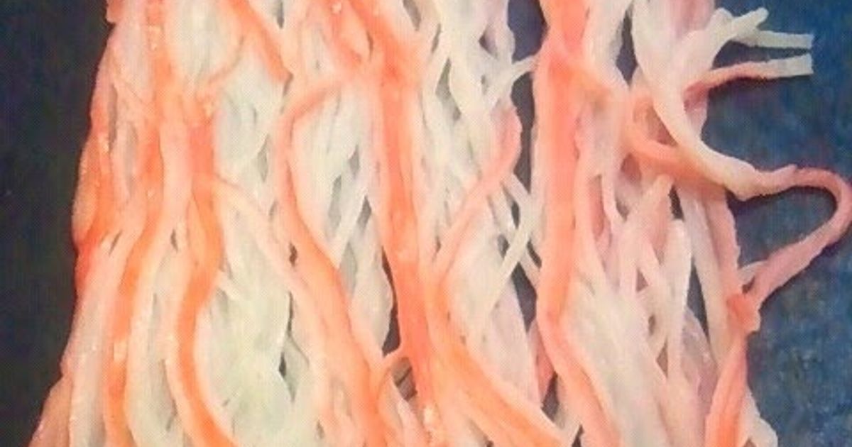 How To Shred Crab Sticks Quickly!!! Recipe by cookpad.japan